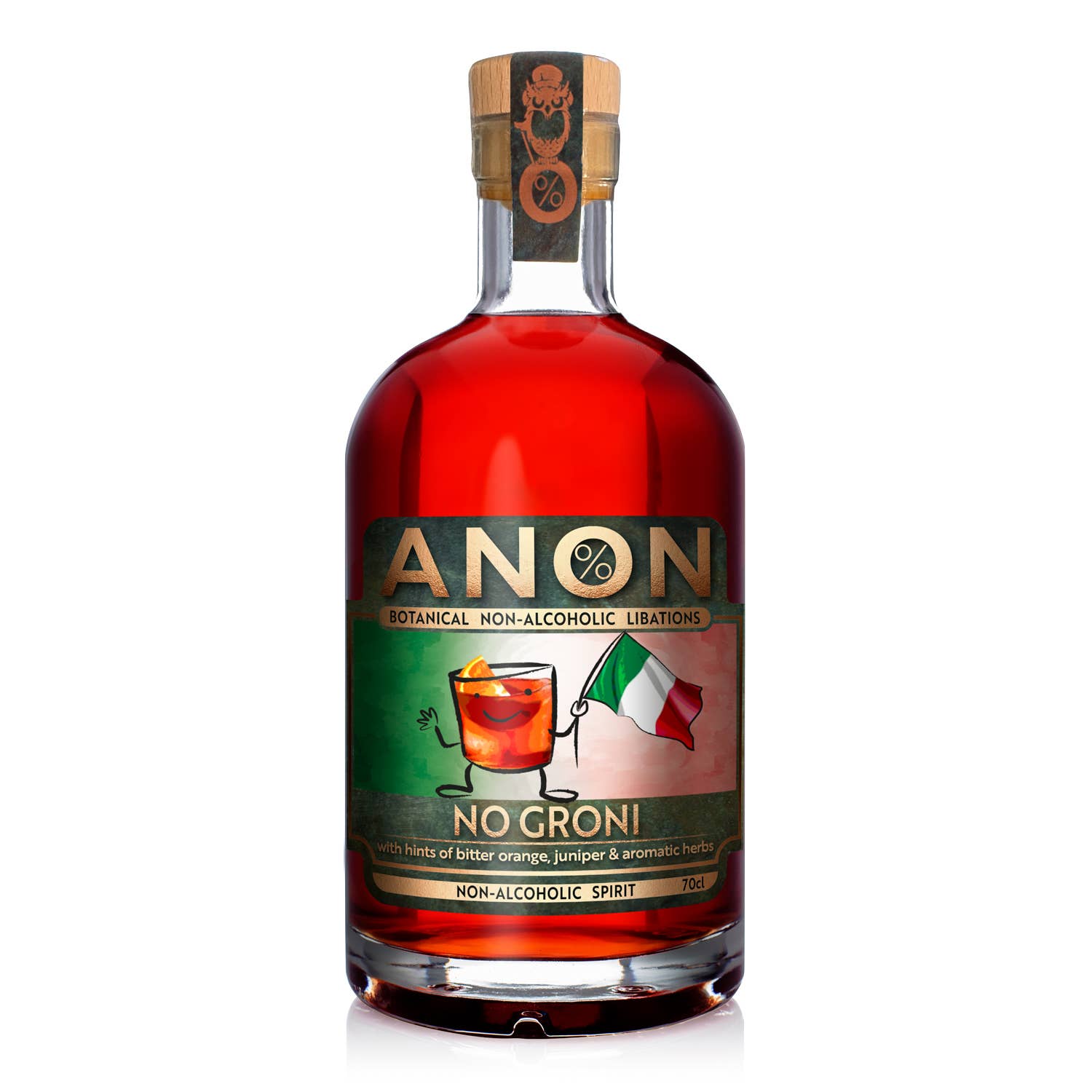 ANON 'No Groni' | Non-Alcoholic Negroni 70cl - Digital Distiller