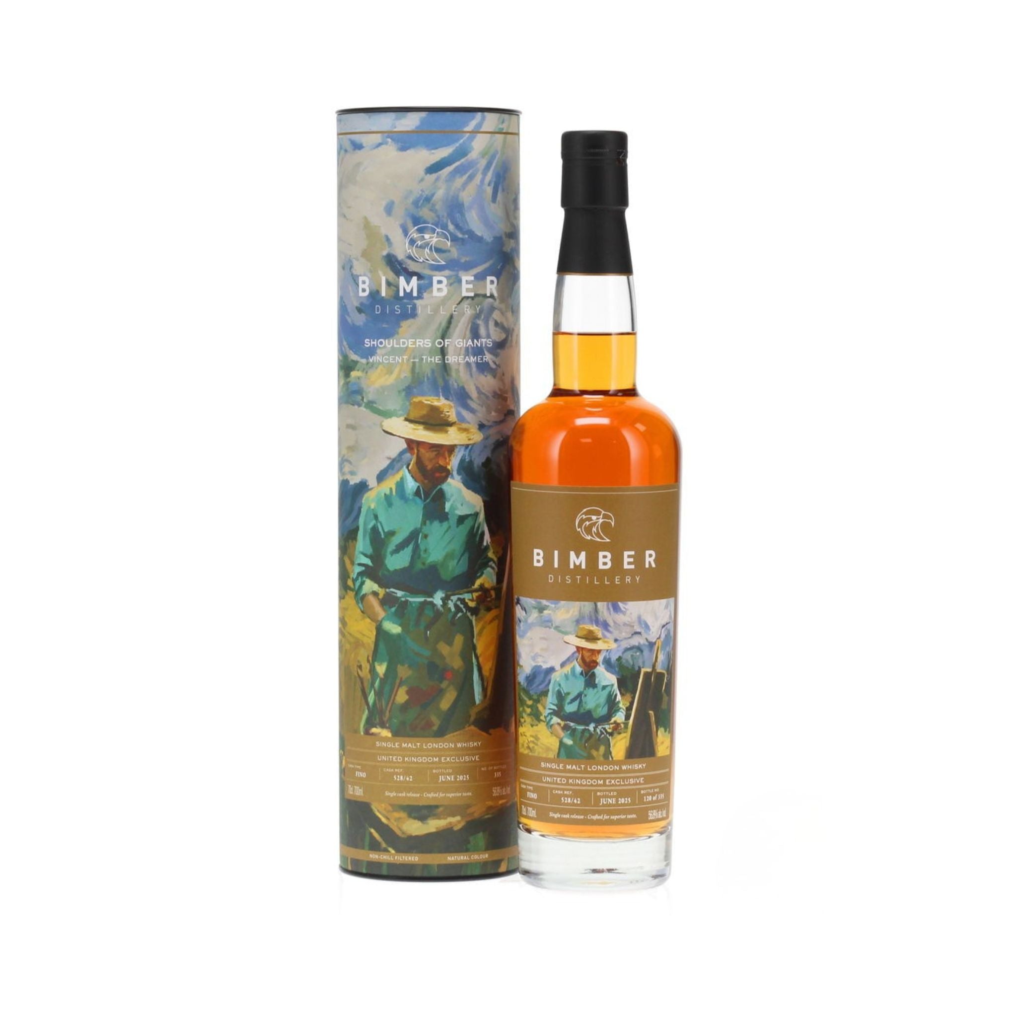 Bimber Shoulders of Giants, Vincent The Dreamer, Single Cask #528/42 ...