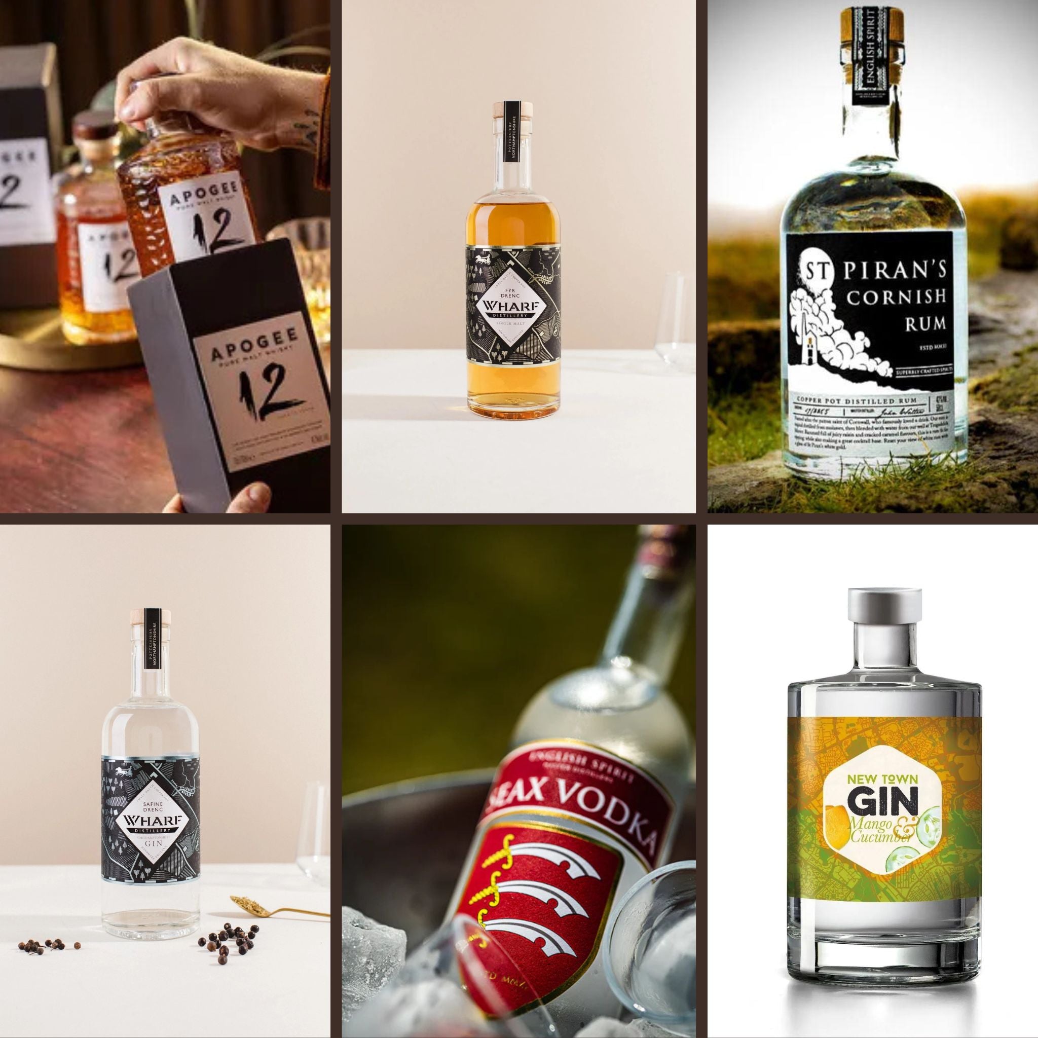 English Spirits Mix Clearance 6 Bottle Case - Digital Distiller